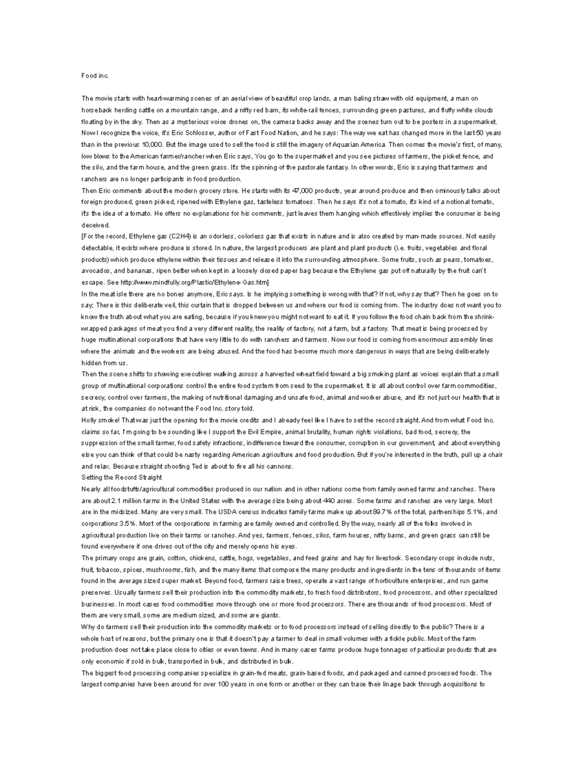 description of the movie Food, Inc. (2008) analysis-Food-inc ...