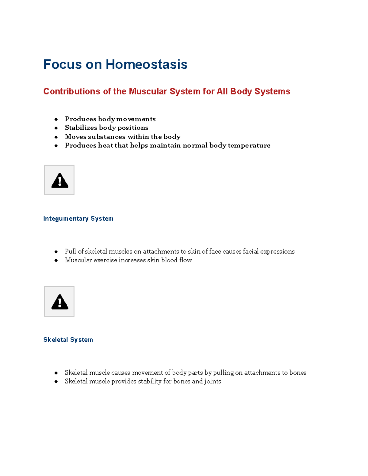 Focus on Homeostasis - Focus on Homeostasis Contributions of the ...