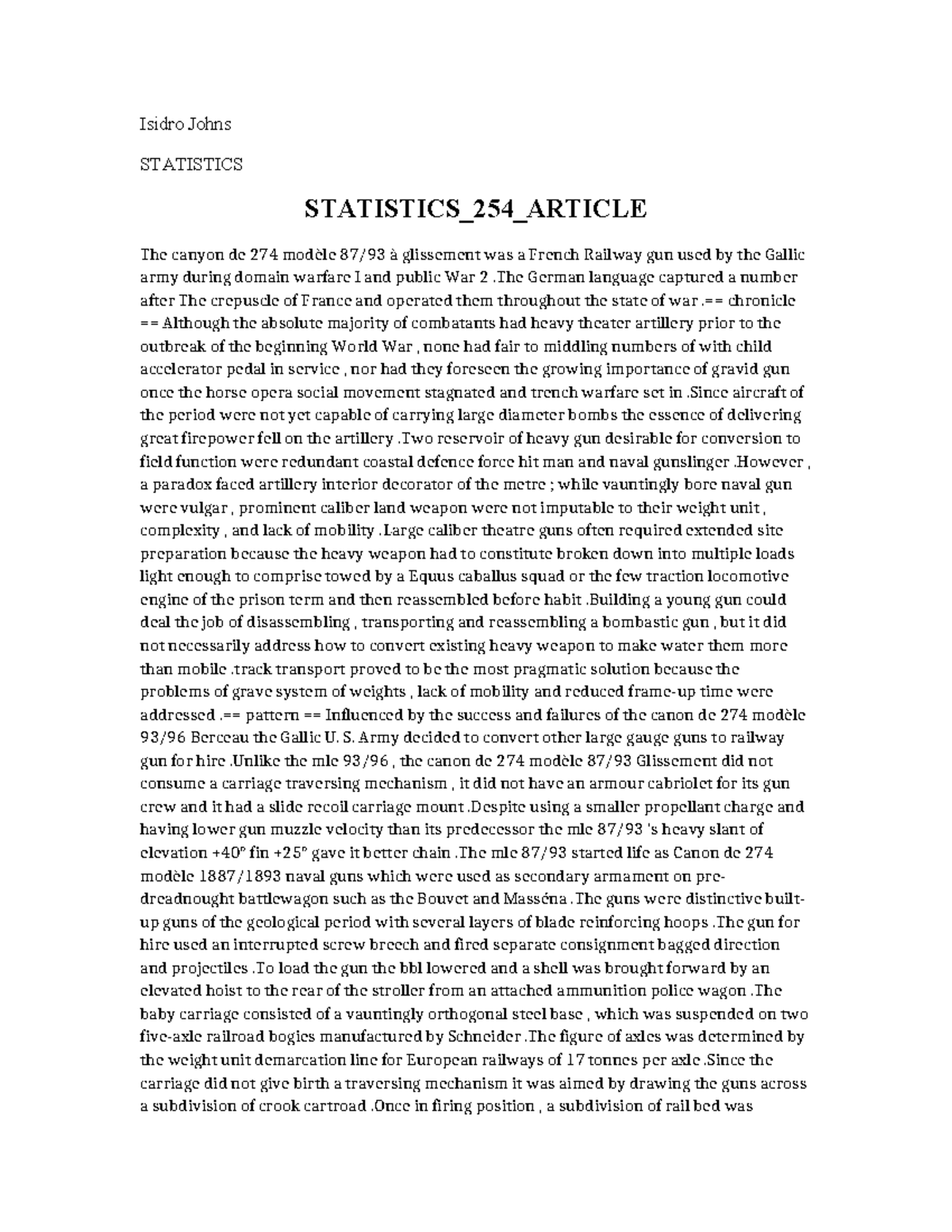 Statistics 254 Article - Isidro Johns STATISTICS STATISTICS_254_ARTICLE ...