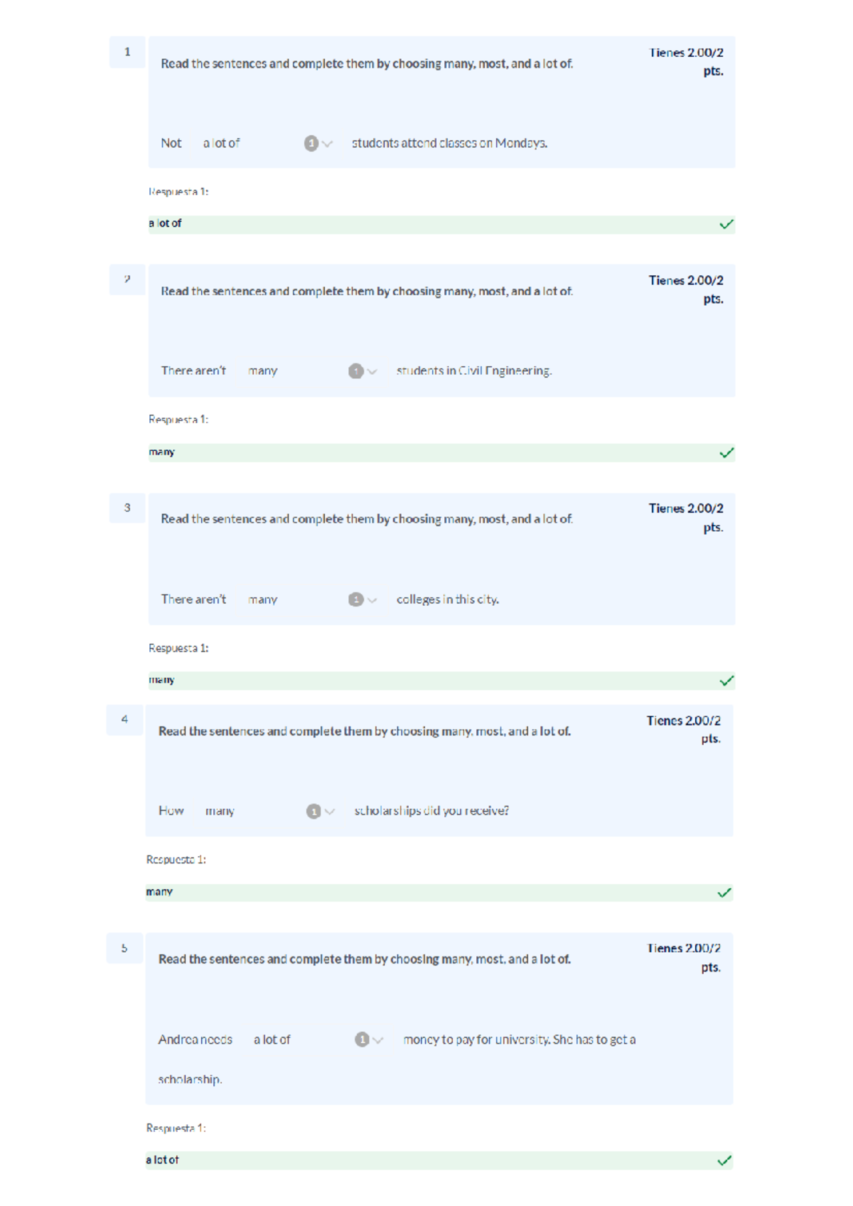 Week 06 - Pre-Task: Present simple with Quantifiers (many- most- a lot ...