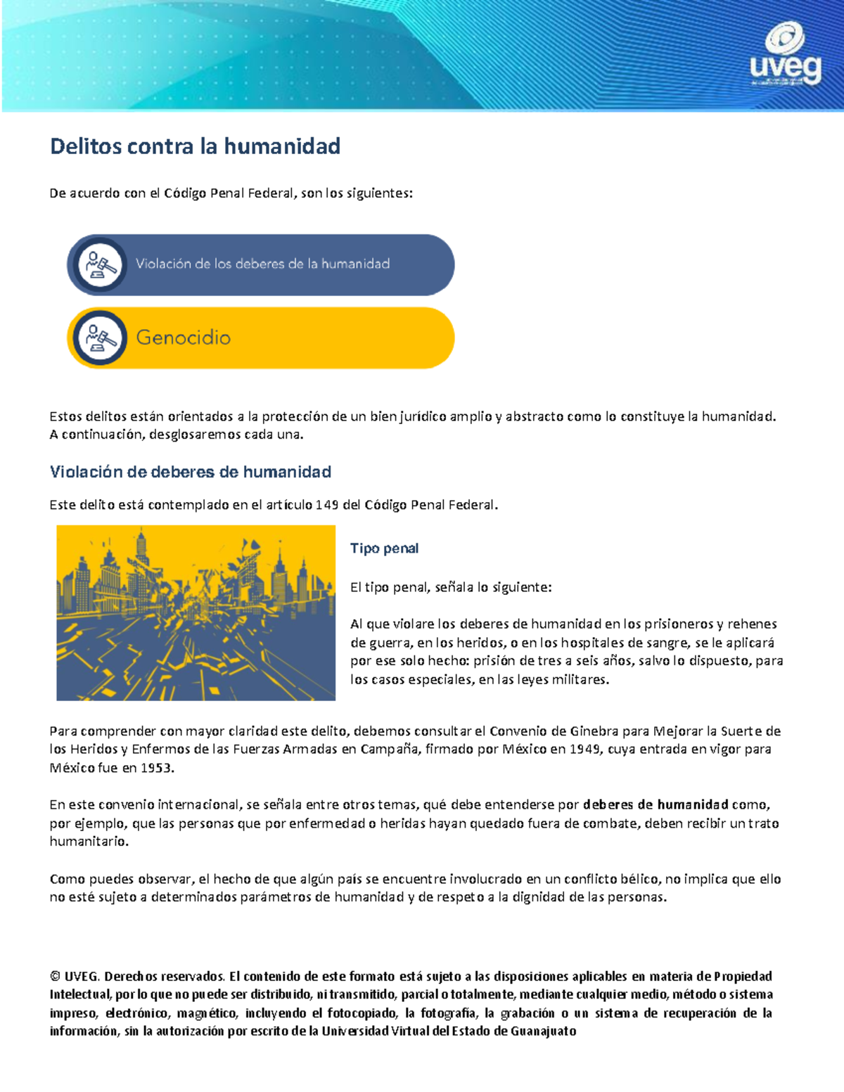 Delitos contra la humanidad - © UVEG. Derechos reservados. El contenido ...