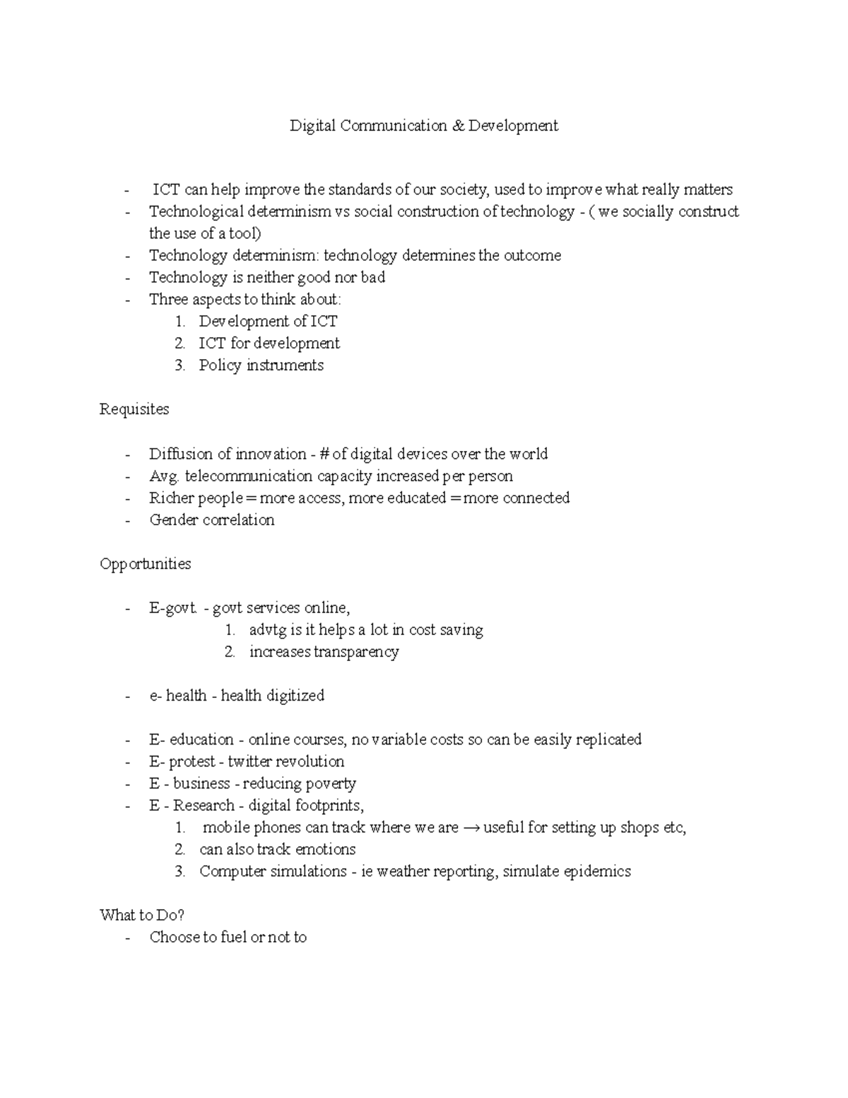 Cmn 10 - 11 - cmn 10 ss1 - Digital Communication & Development ICT can ...