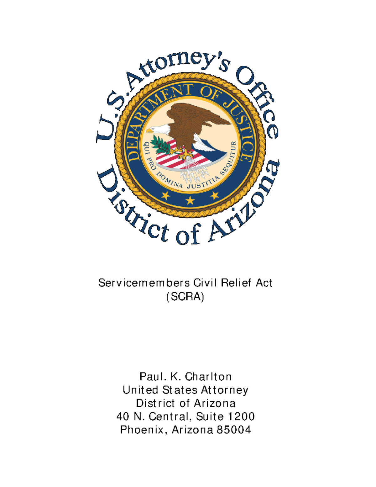 Servicemembers Civil Relief Act - K. Charlton United States Attorney ...