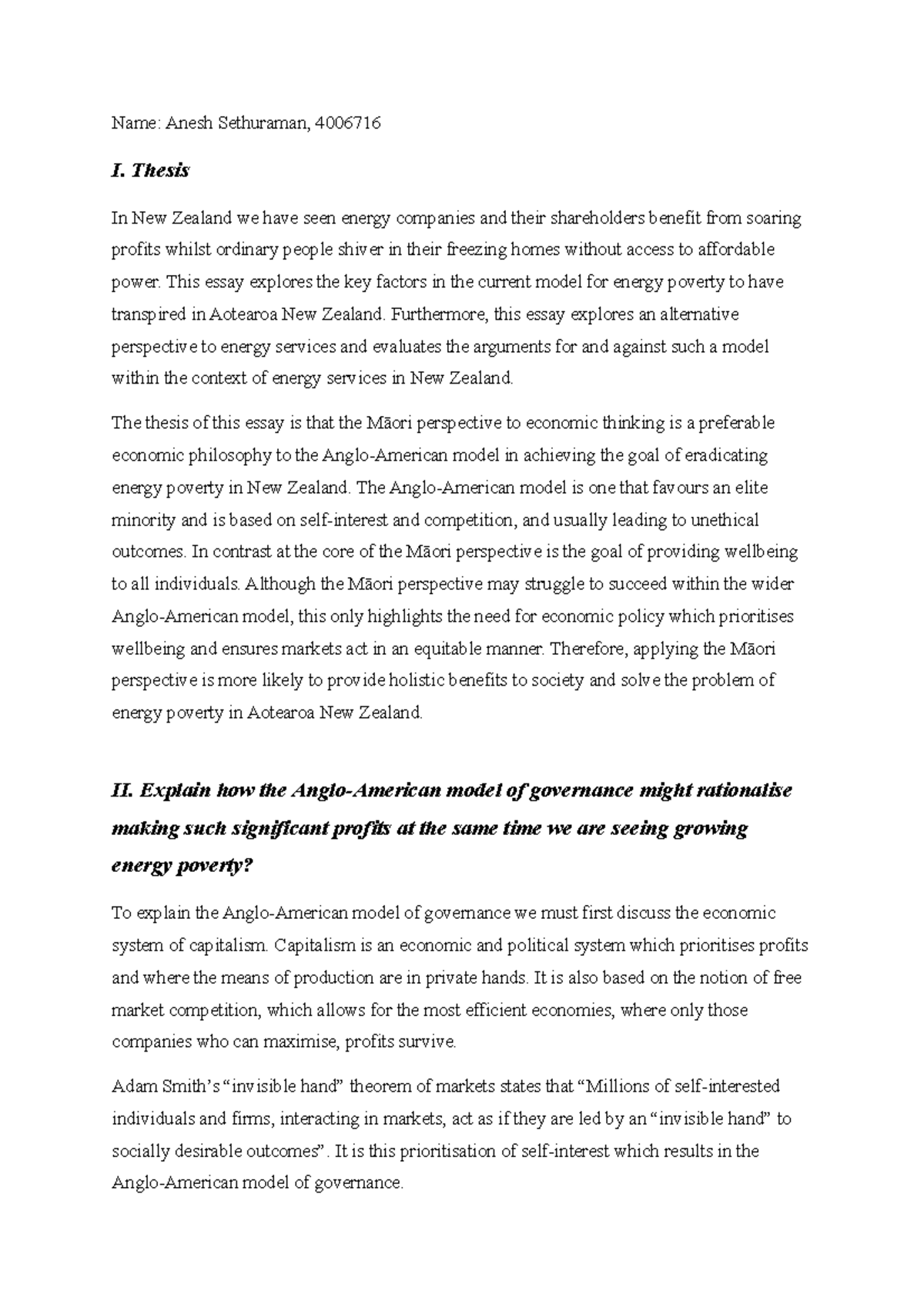 BSNS Assessment 1 Essay Name Anesh Sethuraman 4006716 I Thesis bsns-assessment-1-essay-name-anesh-sethuraman-4006716-i-thesis