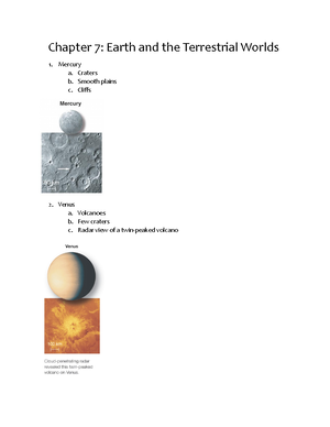 AST1110 - Chapter 9 Lecture Notes - Chapter 9: Asteroids, Comets, and ...