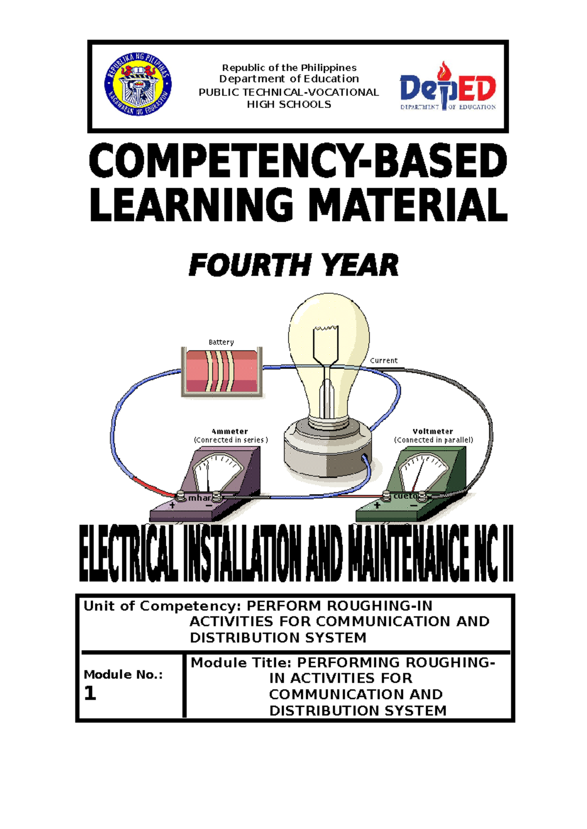 EIM NCII - MODULE - Republic of the Philippines Department of Education ...