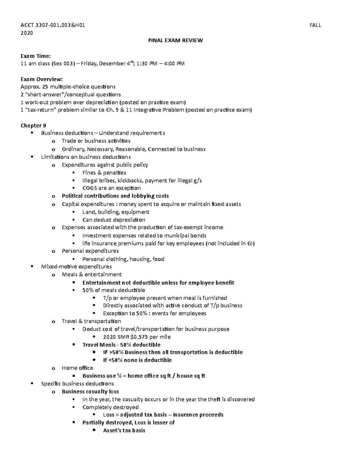 Unit 3 Exam Review - Kristen Nicole Bigbee - 2020 FINAL EXAM REVIEW ...