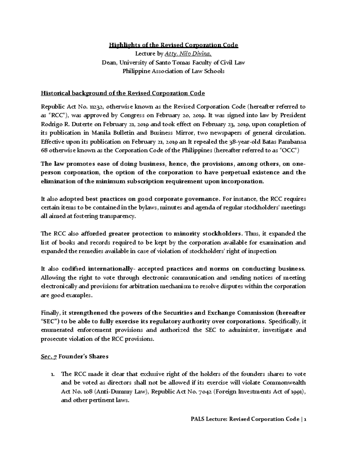 Document LAAW CORPPPPP REVISED LAW 2019 REVISED REVISED CORPORATION ...