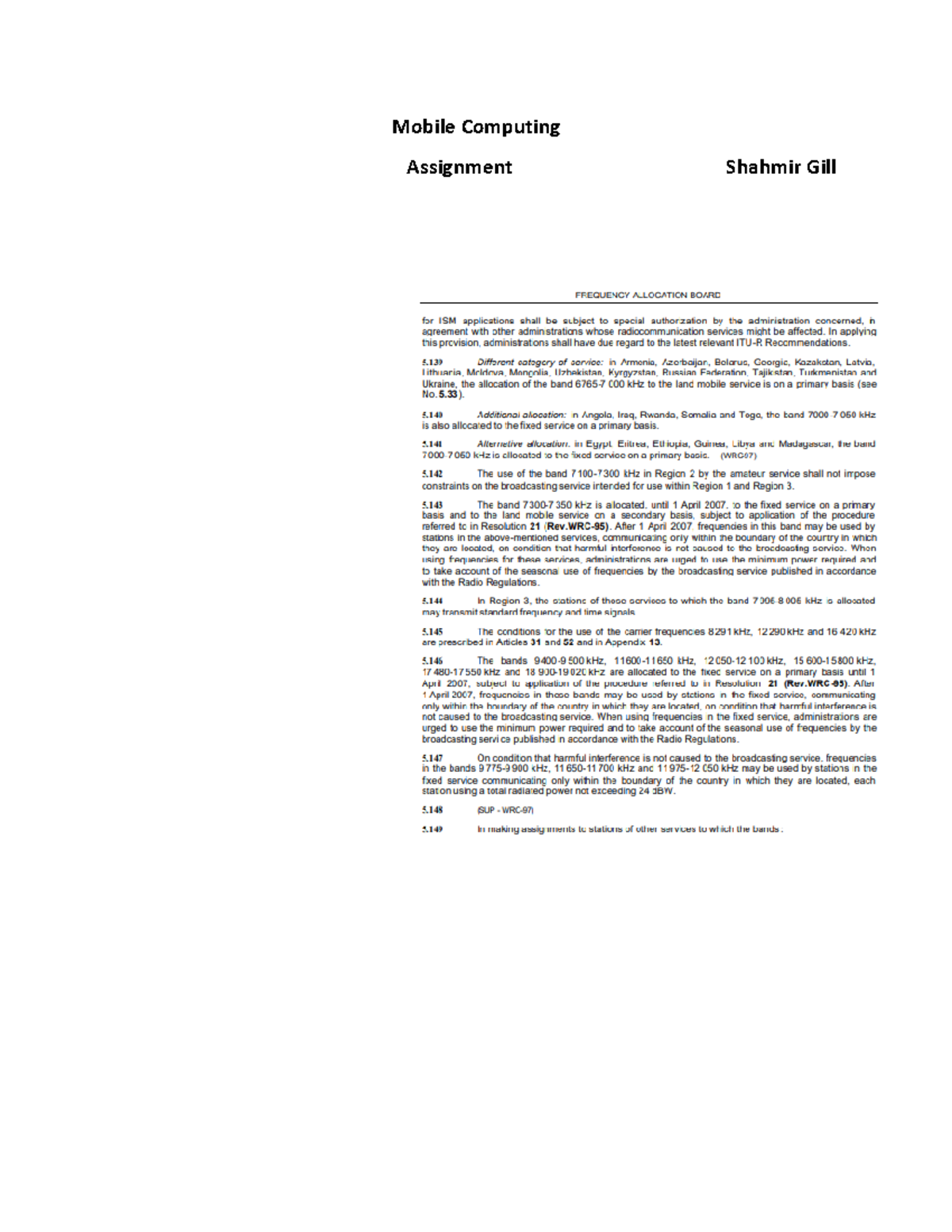 Mobile 1Computing - uiouuu - Mobile Computing Assignment Shahmir Gill Q2: What are the main ...