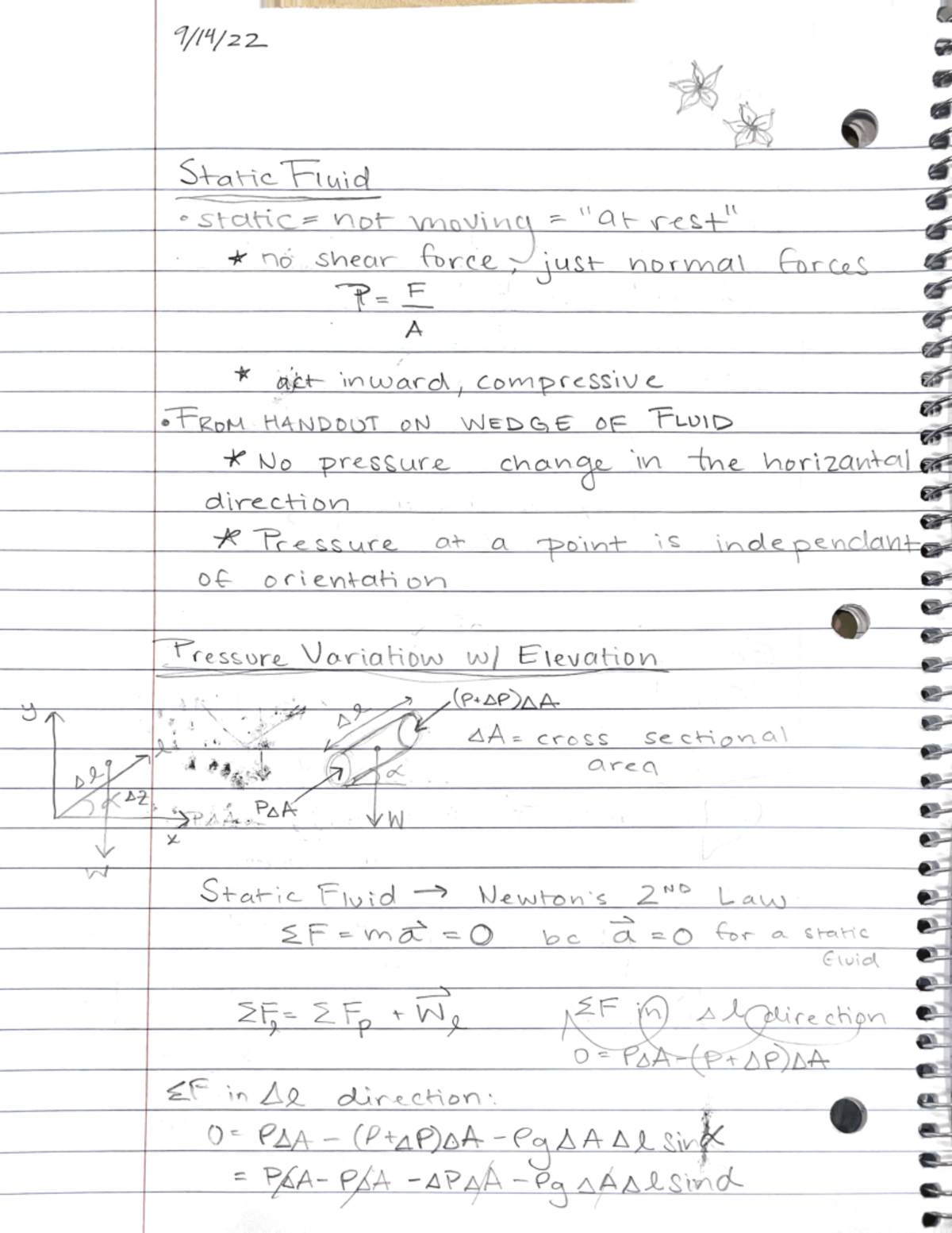 Static Fluids - CIEG305 - Studocu