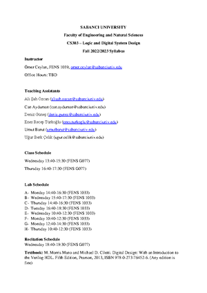 Sample Final Solution - January 11, 2017 CS 303 Logic and Digital ...