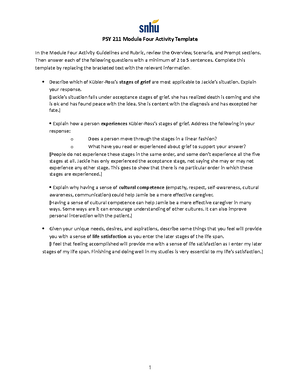 PSY 211 Project Two Template - PSY 211 Project Two Template Use this template to complete your ...