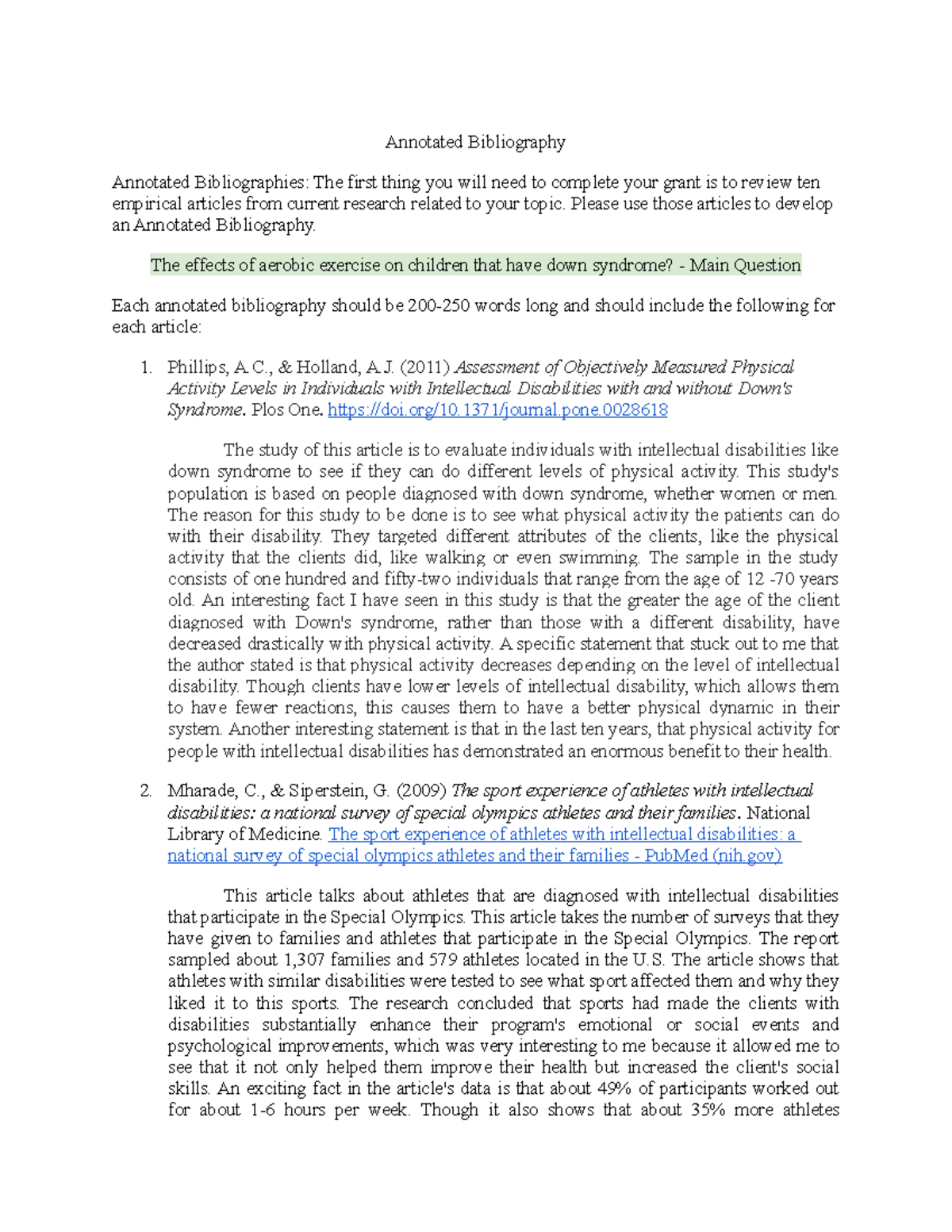 Annotated Bibliography - Annotated Bibliography Annotated ...