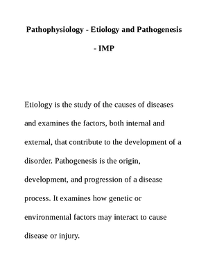 Concept Map for Pathophysiology - Iron Deficiency Anemia - Course Work ...