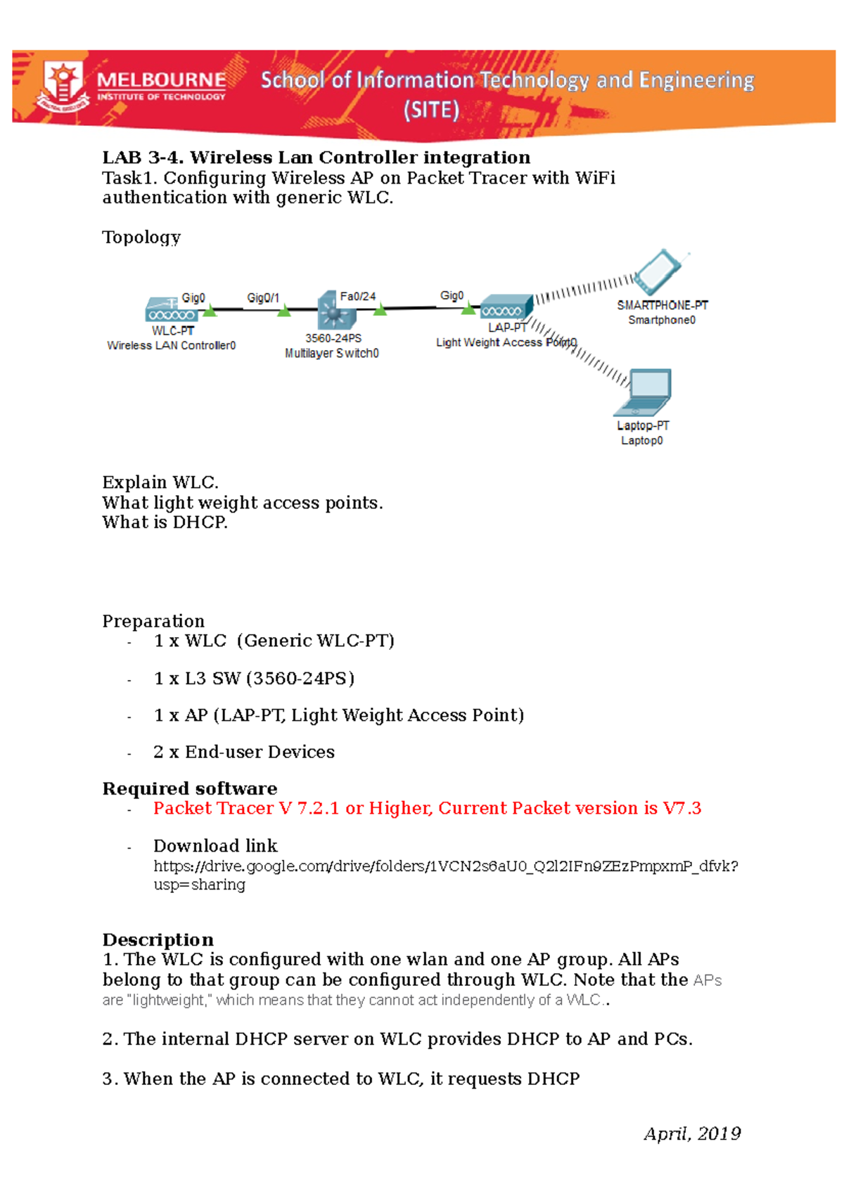 Lab 3-4 Wireless Lan Controller integration - LAB 3-4. Wireless Lan ...