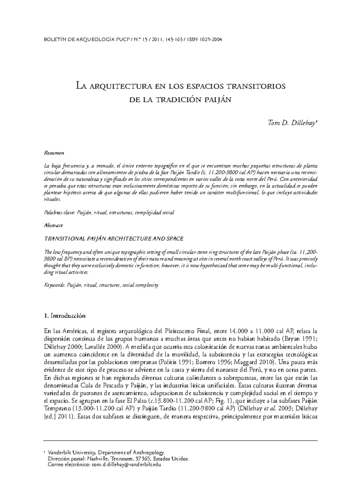 Paiján - PUCP - sasdsad - LA ARQUITECTURA EN LOS ESPACIOS TRANSITORIOS ...