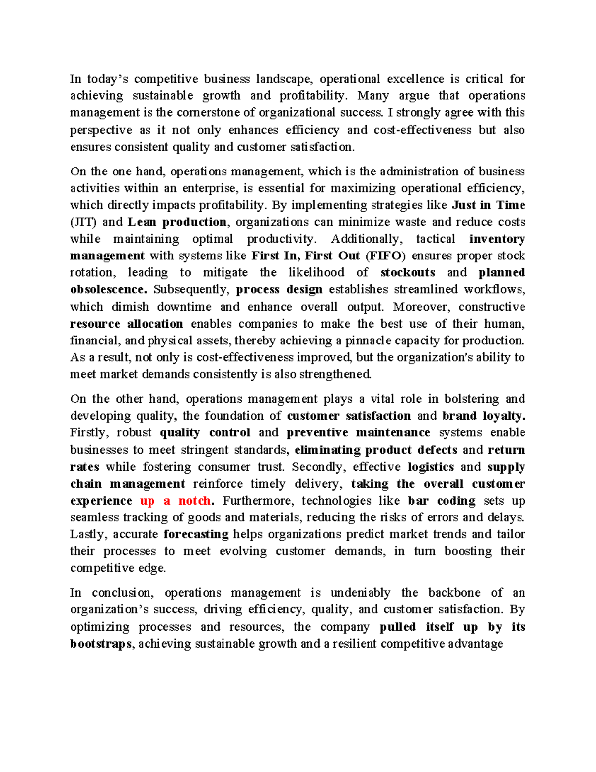 Operation M - In today’s competitive business landscape, operational ...