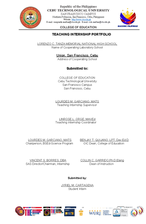 Teaching-internship-seminar-narrative - NARRATIVE REPORT TEACHING ...