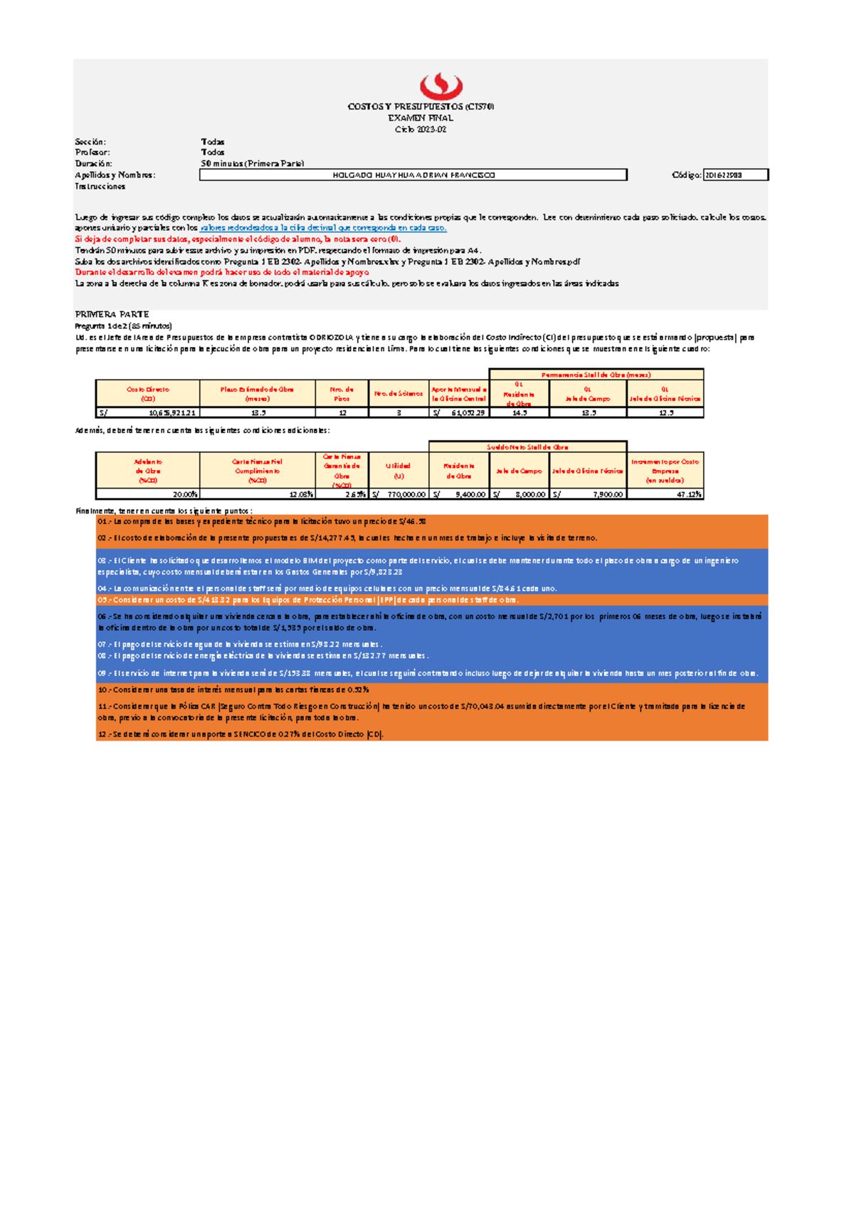 EB2023 Holgado Huayhua Adrian U2016 222988 - Sección: Todas Profesor ...