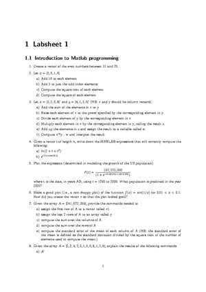 Labsheet 4 - lab sheet 4 - 4 Labsheet 4 In this labsheet you will study digital communication ...