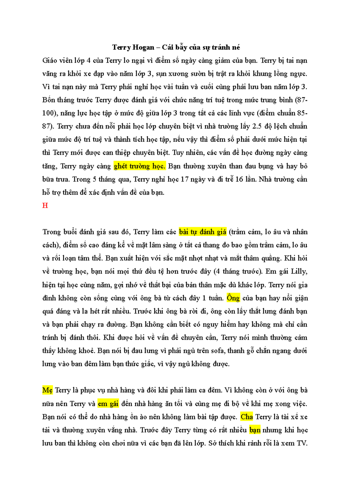 Terry Hogan - tâm bệnh - Terry Hogan – Cái bẫy của sự tránh né Giáo ...