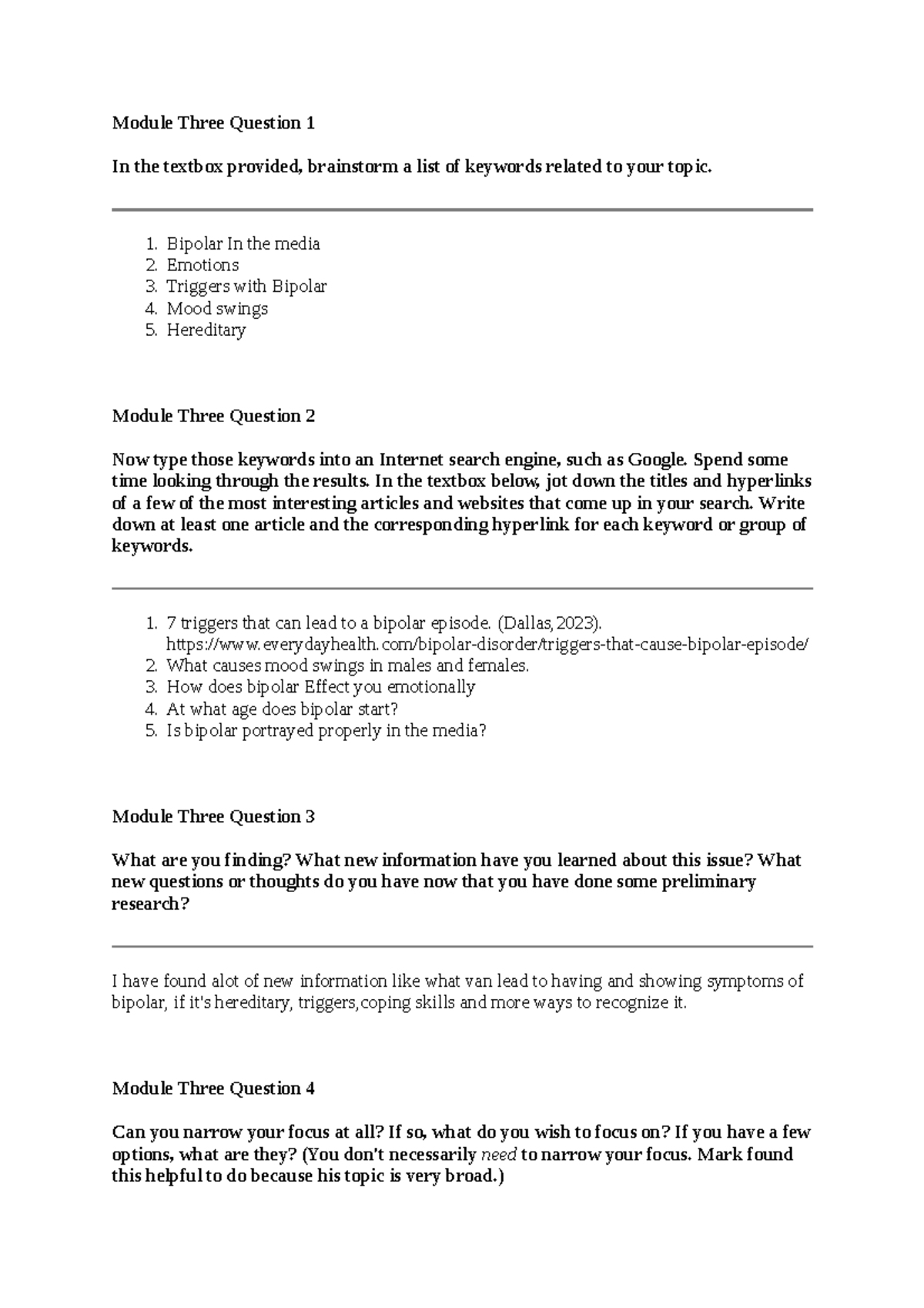 M3 sq - Coursework - Module Three Question 1 In the textbox provided ...