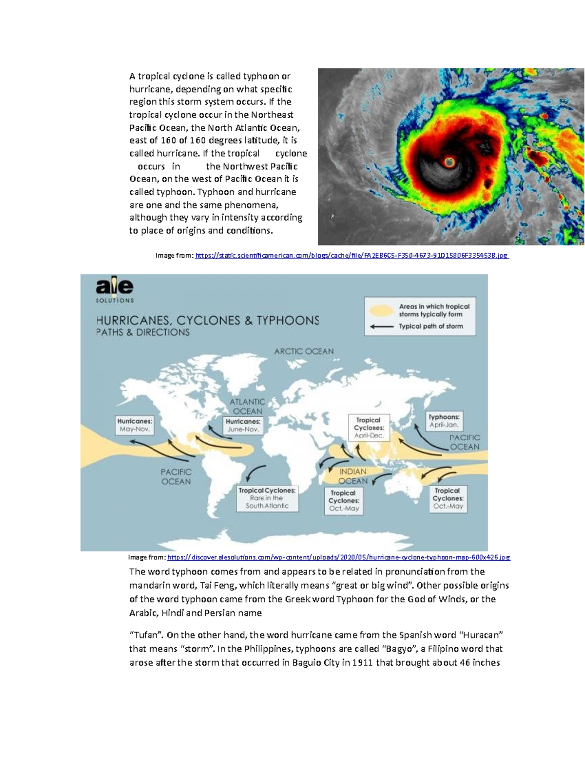 Environmental Science. Module 5 - A tropical cyclone is called typhoon ...