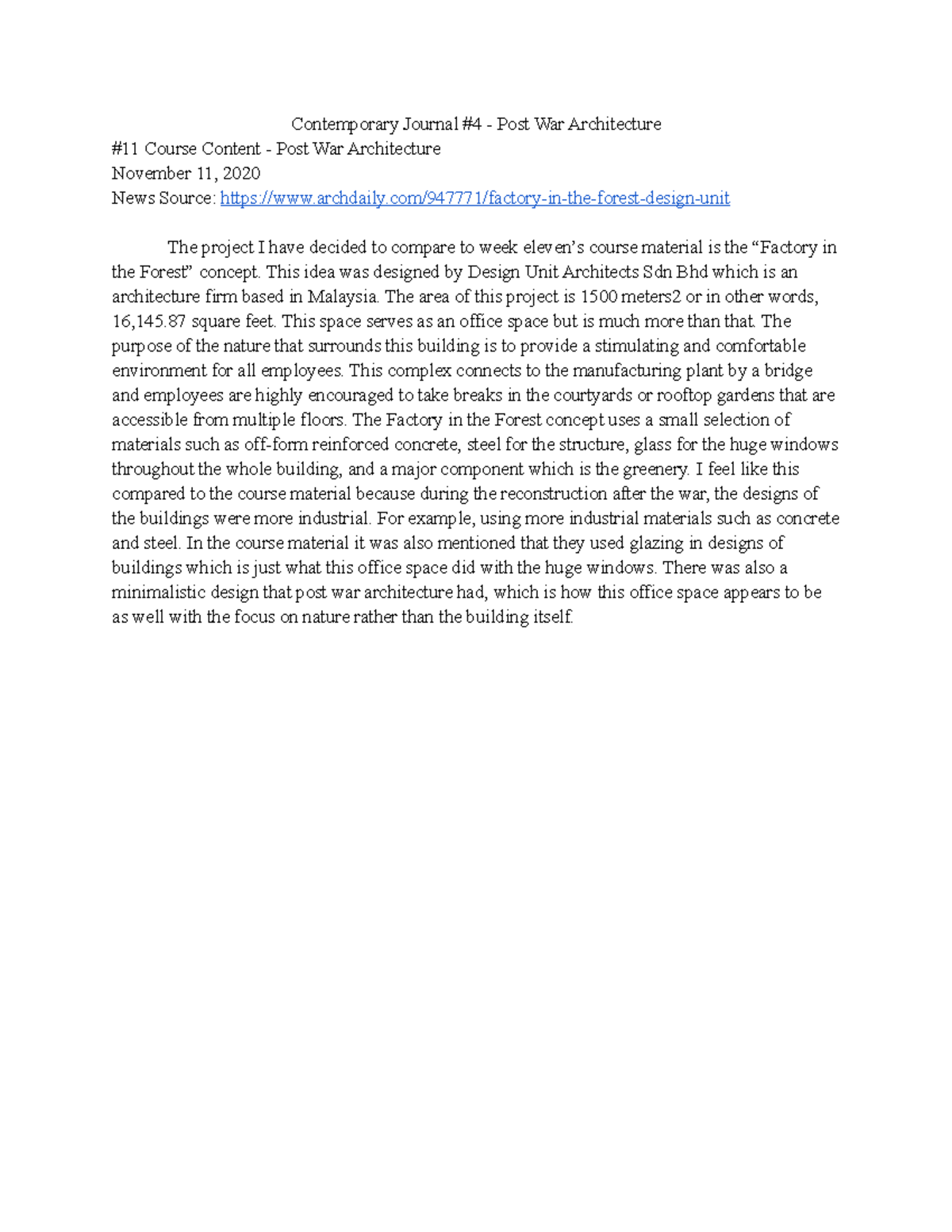 Post war Architecture - Contemporary Journal #4 - Post War Architecture ...