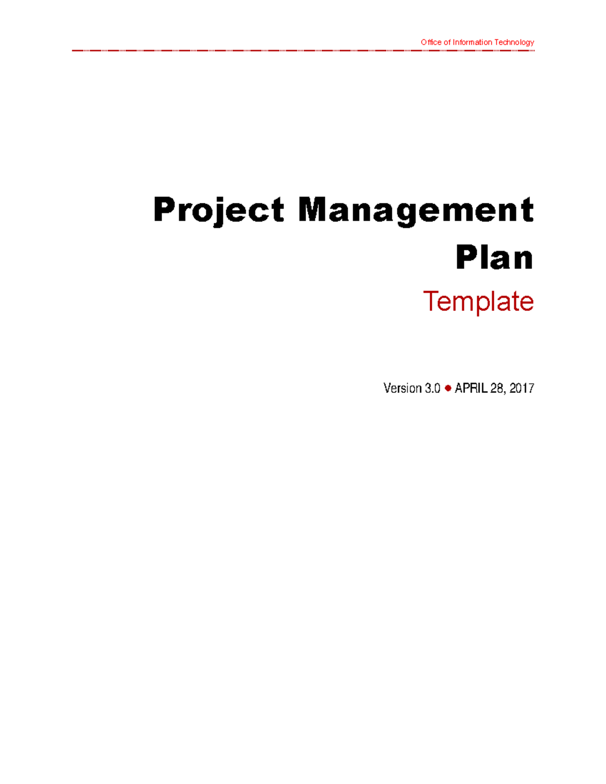 Project-Management-Plan - Office of Information Technology Project ...