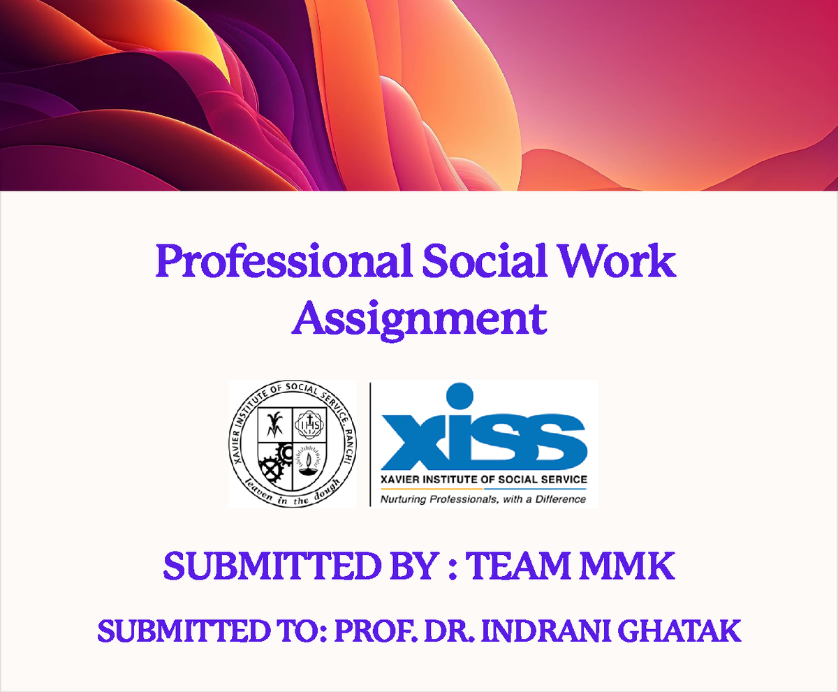 Professional Social Work Assignment - Professional Social Work ...