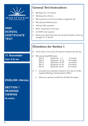 Mod C Practice Essay Questions - Advanced English Module C Practice ...