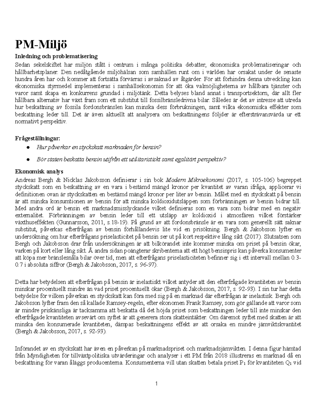Copy of PM Miljö - Grupp 27 - PM-Miljö Inledning och problematisering ...