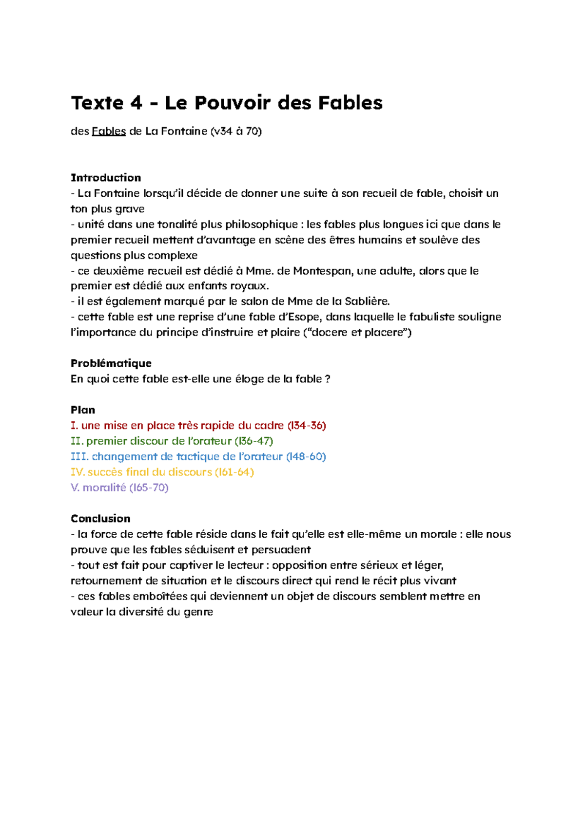 Texte 4 - Le Pouvoir des Fables - Texte 4 - Le Pouvoir des Fables des ...