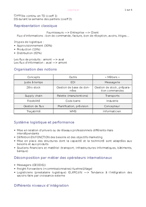 Amphi-n4 - Cours logistique - Gestion des stocks : CM n°4 : Le lot ...