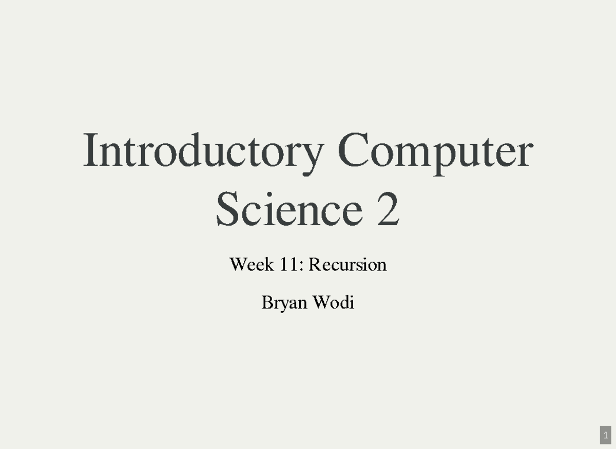 Index 13 - COMP 1020 notes - / Introductory ComputerIntroductory ...