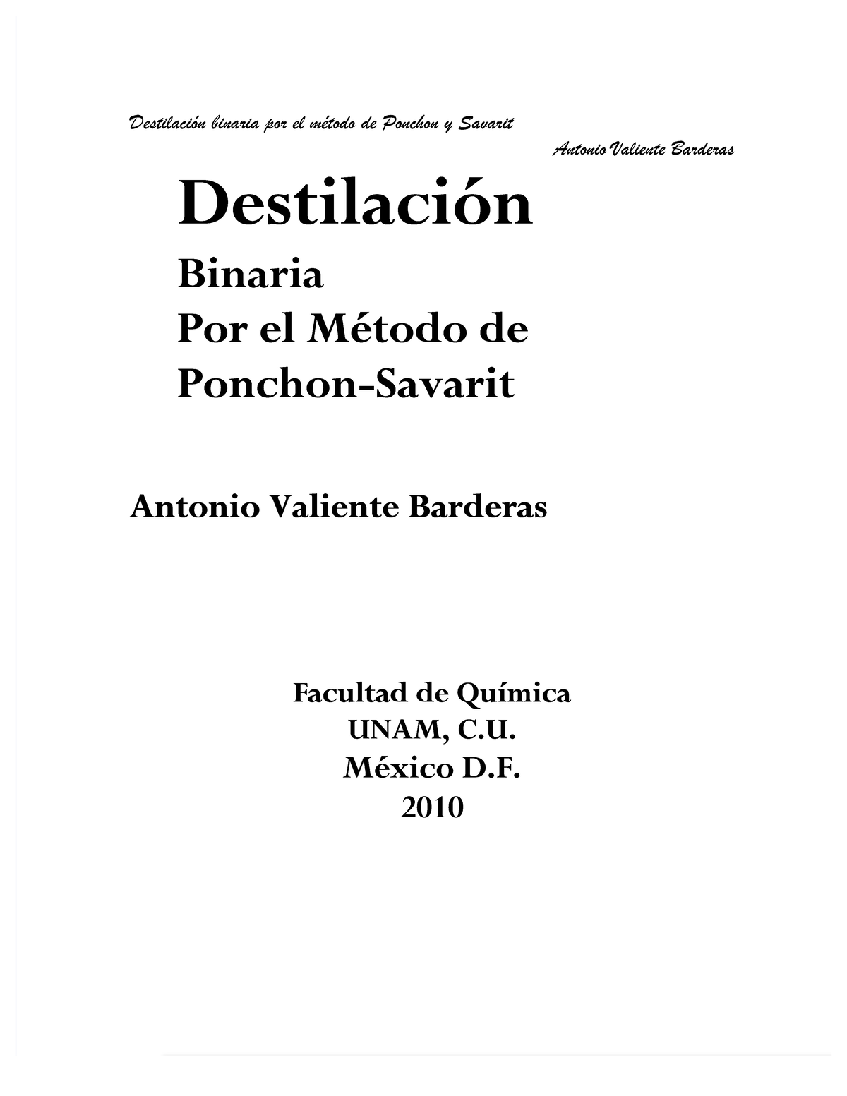 Método ponchon savarit - ####### Destilación binaria por el método de ...