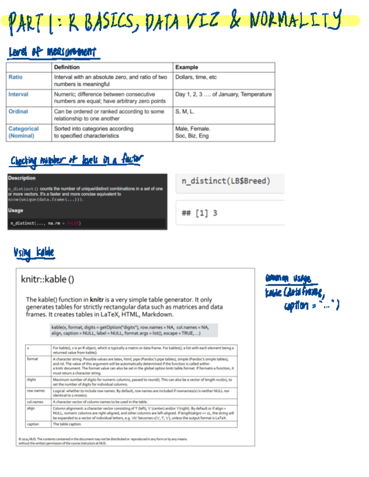 BT1101 Midterms Cheatsheet - ARTBASICS , DATA VIZO NORMAL I -ecking number of levels in a factor ...