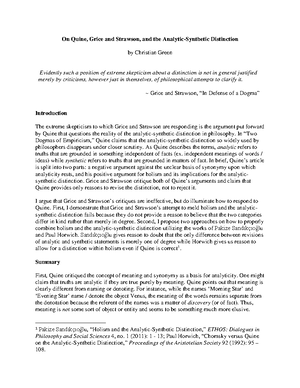Notes on Bertrand Russell On Denoting - Handout: Bertrand Russell (1872 ...