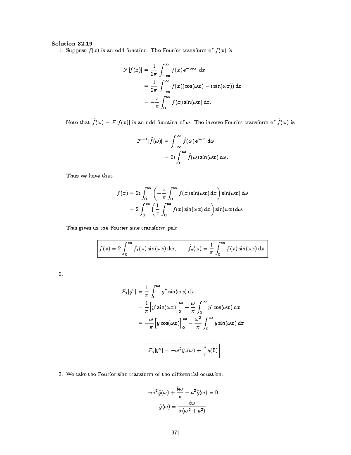 Ref MATH Adv Math Methods Sean Mauch-100 - Solution 32. 1. Suppose f (x ...