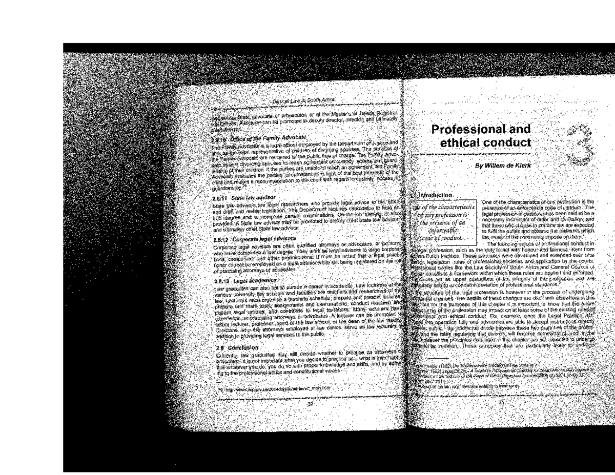 Chapter 3 of the legal practice textbook - LPRC4822 - UFS UV - Studocu