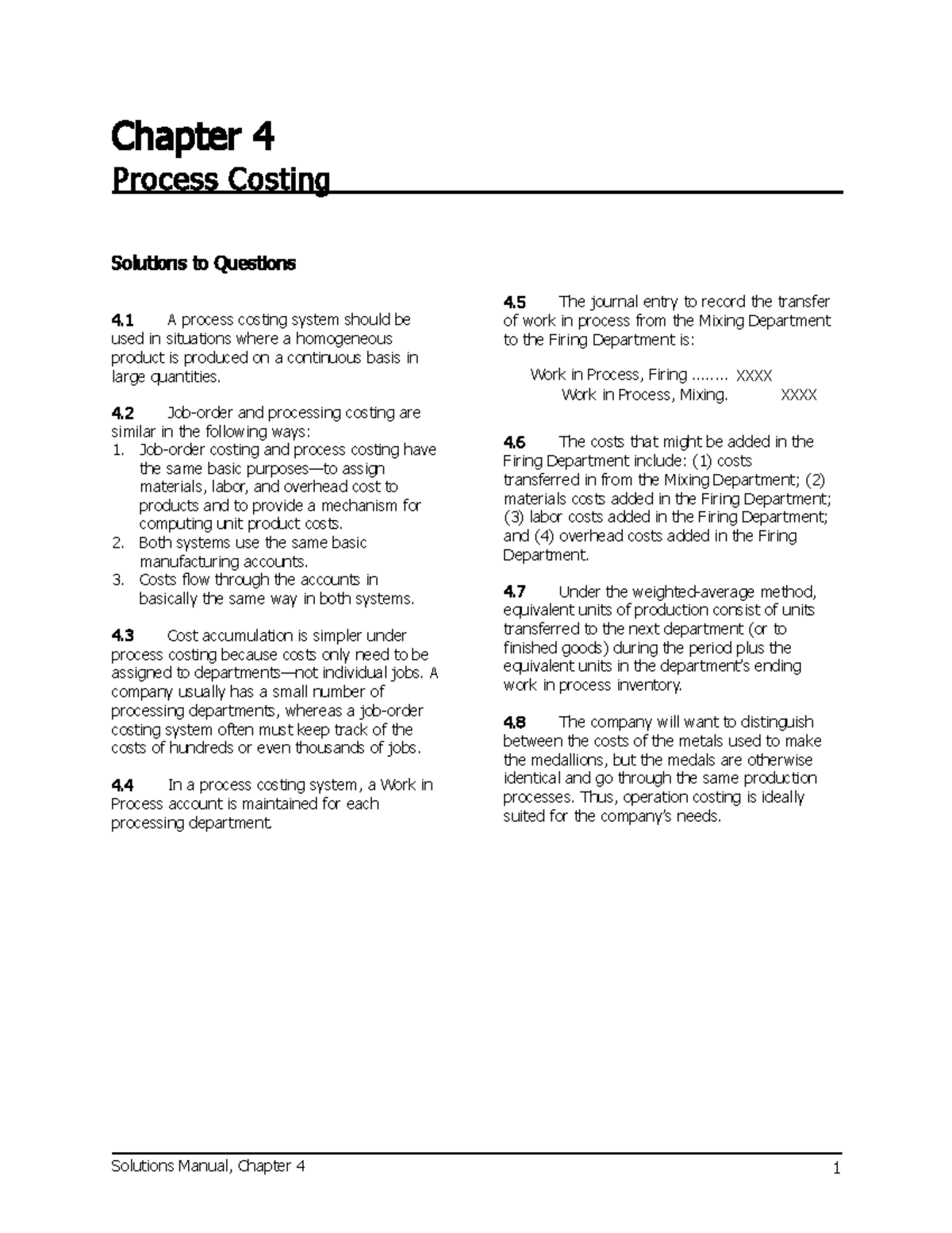 Chap4 - process - Accounting - Solutions Manual, Chapter 4 1 Chapter 4 ...