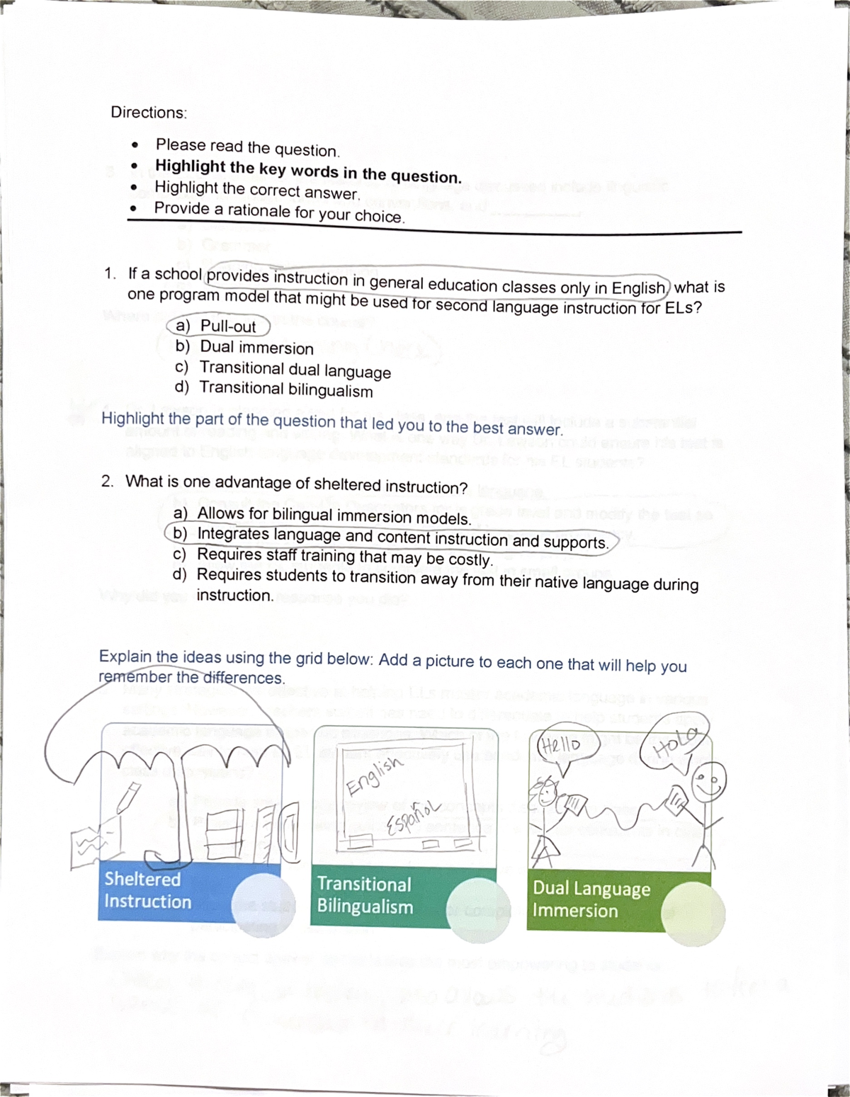 Attachment 3 - unit 6 and unit 7 Study guide - Directions: Please read ...