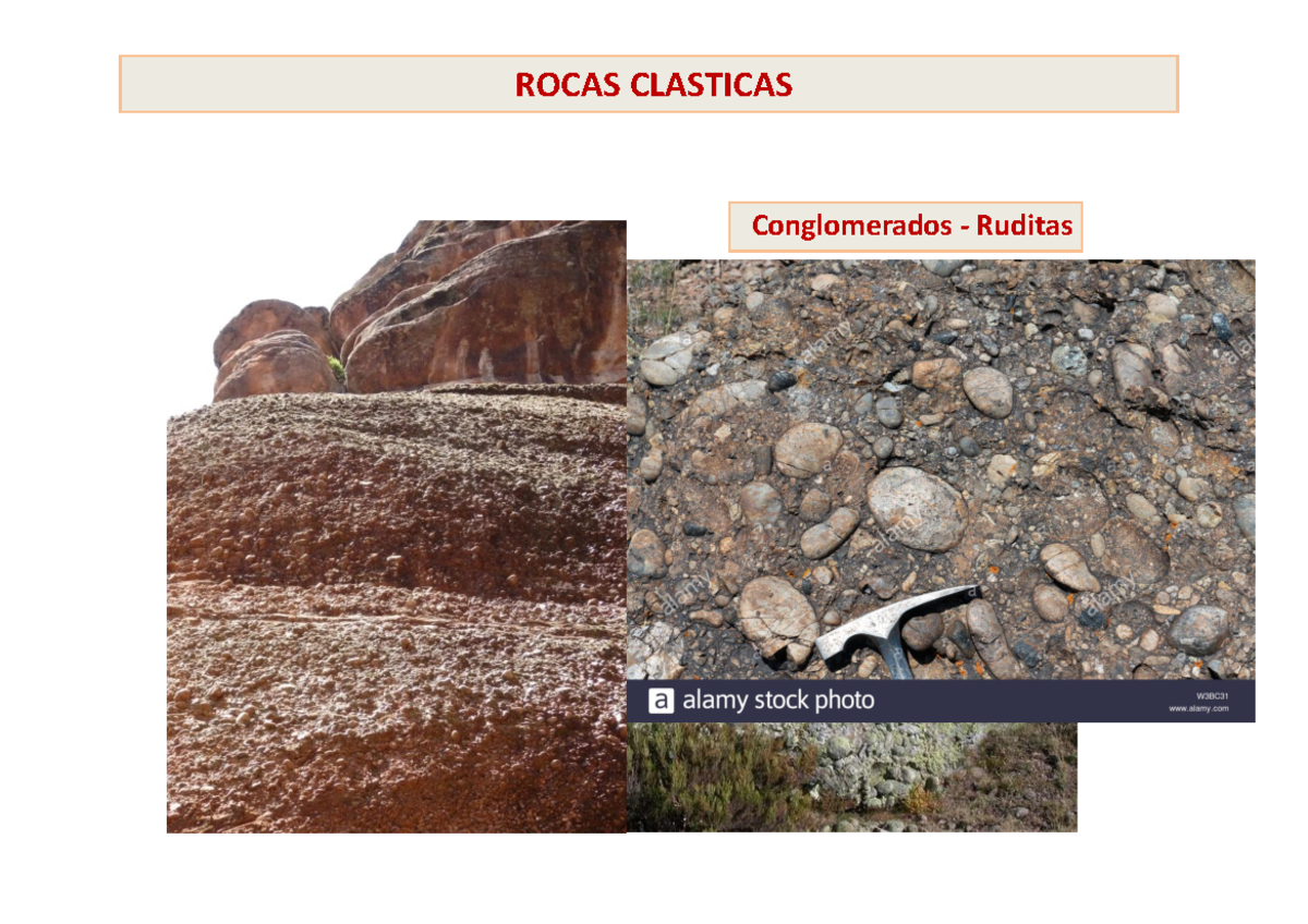 Cap.4 - ROCAS CLASTICAS Conglomerados - Ruditas Las rocas sedimentarias ...