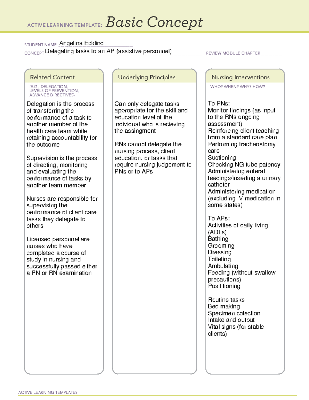 ALT #10 - asndmfn - ACTIVE LEARNING TEMPLATES Basic Concept STUDENT ...