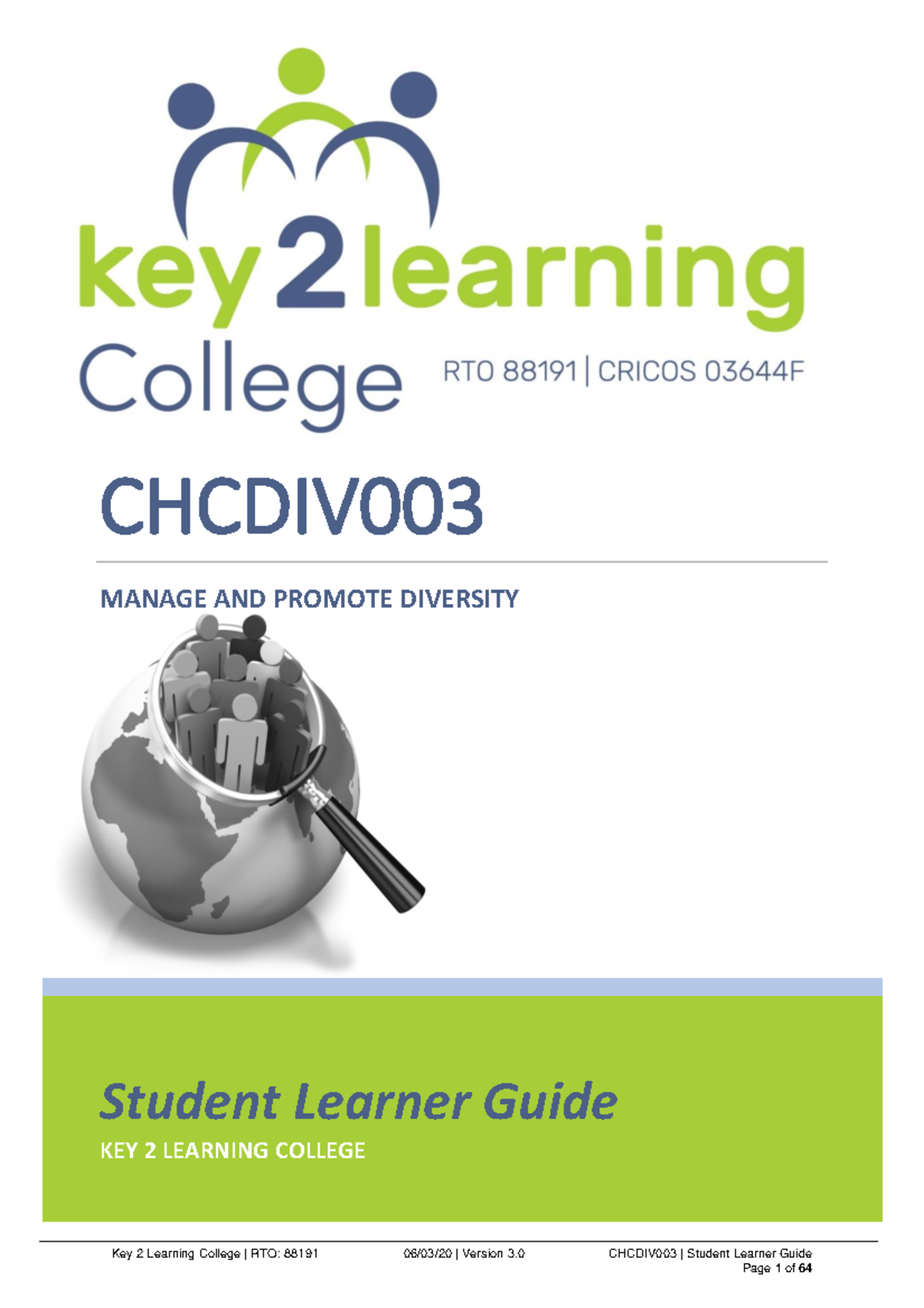 1. Full Textbook - Chcdiv 003 - Key 2 Learning College | RTO: 88191 06 ...