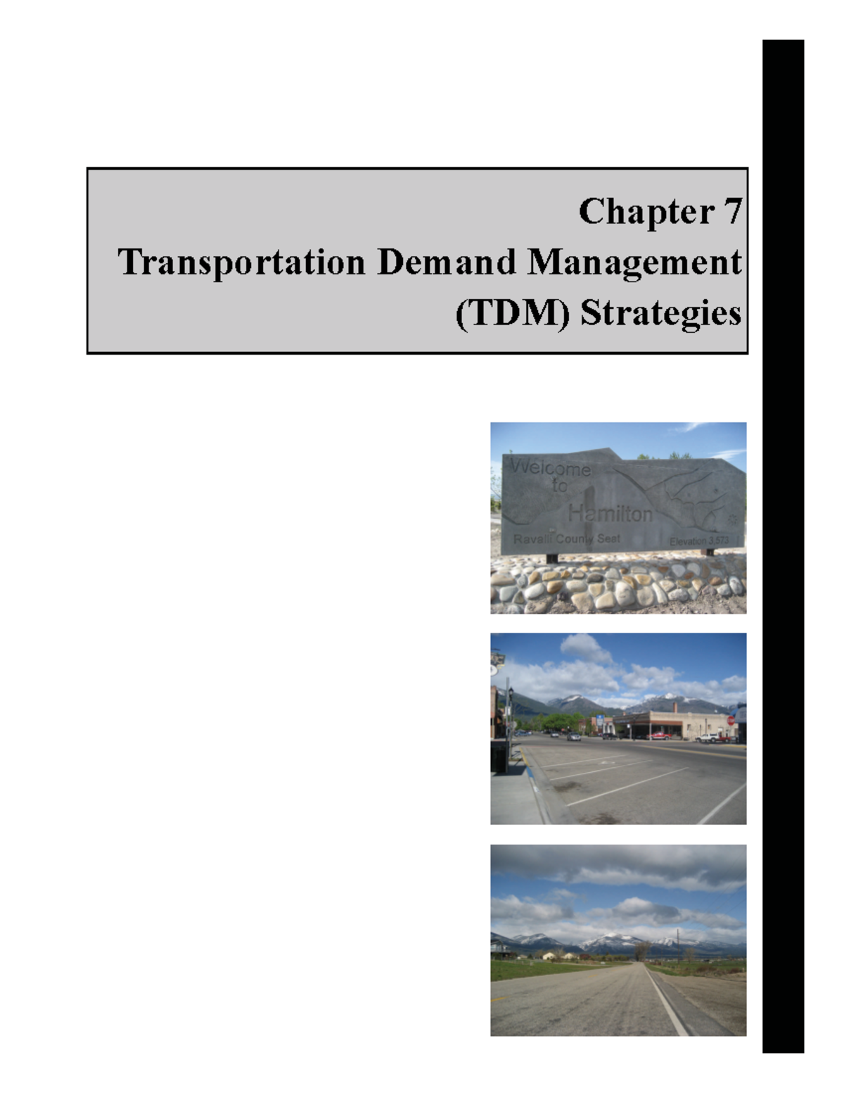 Transportation Policy and Planning - Transportation Demand Management ...
