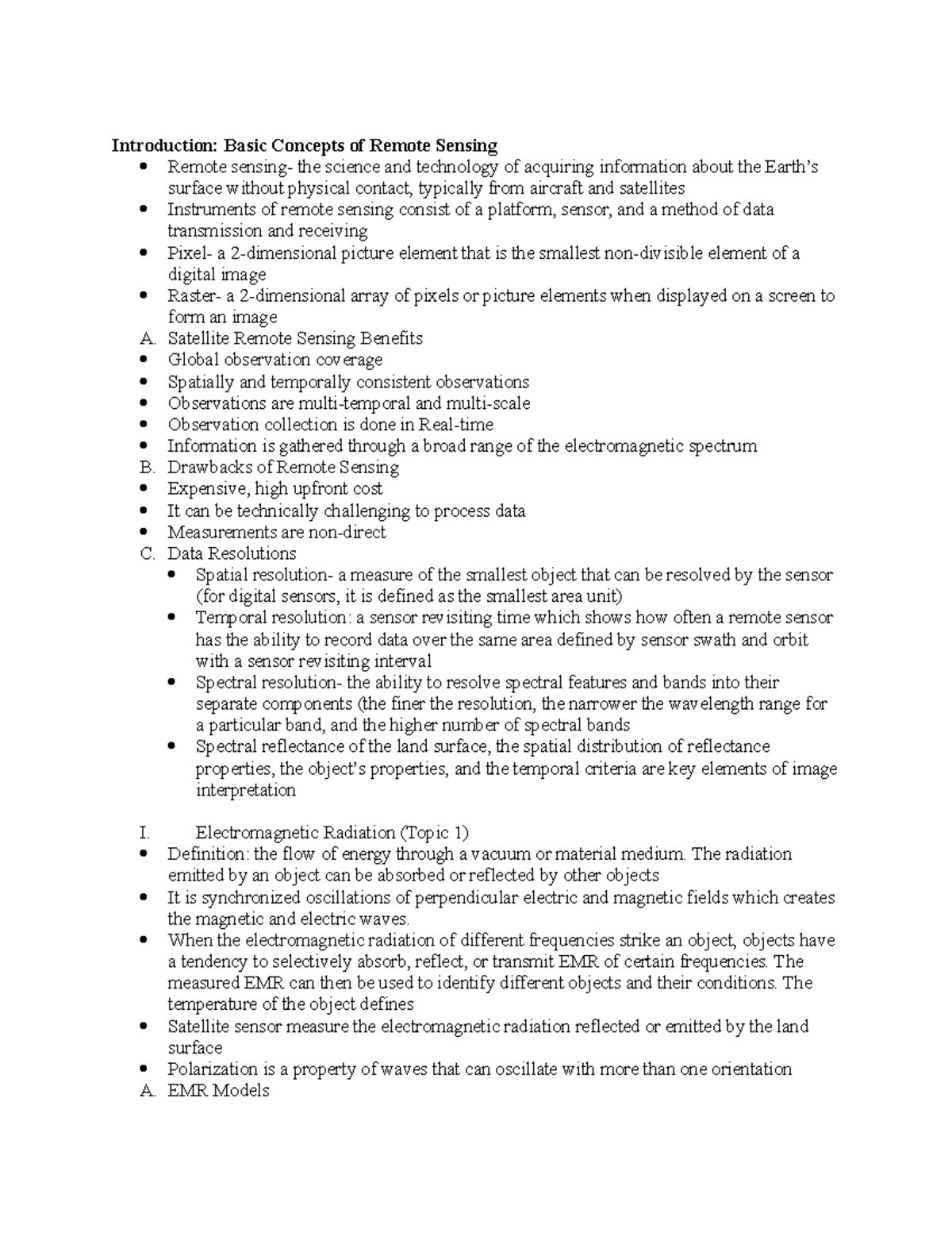 Welcome to the world of Remote Sensing - Introduction: Basic Concepts ...