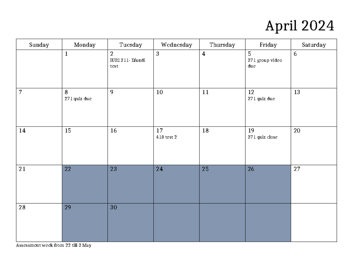 2024 04 april calendar sunday start en - ALDE111 - April 2024 Sunday ...