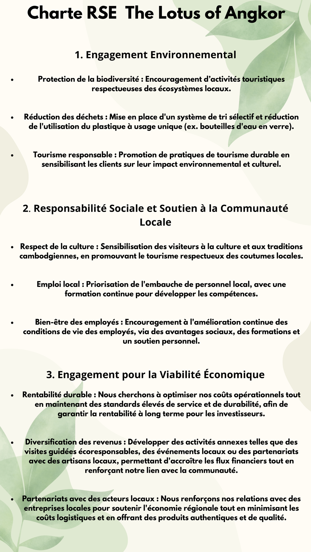 Charte RSE 503 - 1. Engagement Environnemental Protection de la ...