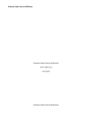 MGT-410-RS-Rokeach Values Survey - Rokeach Values Survey Developed by ...